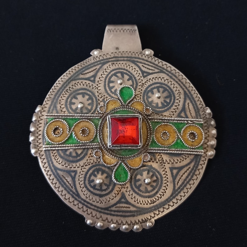 Antique Silver Berber Pendant From Southern Morocco. Ancient Berber ...