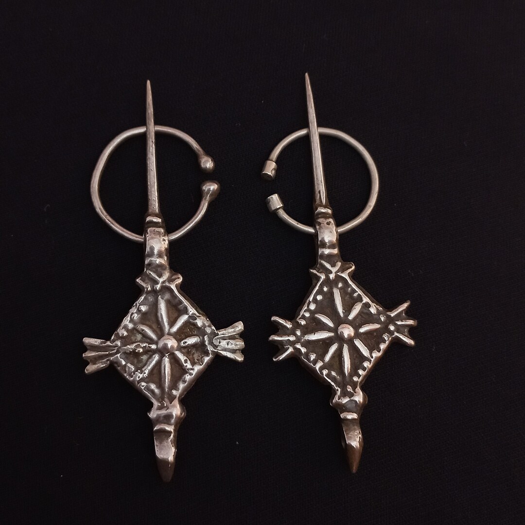 Antique Berber Silver Fibula From Southern Morocco. Ancient Berber ...