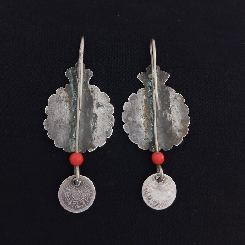 Antique Silver Berber Earring From Southern Morocco. Ancient Berber ...