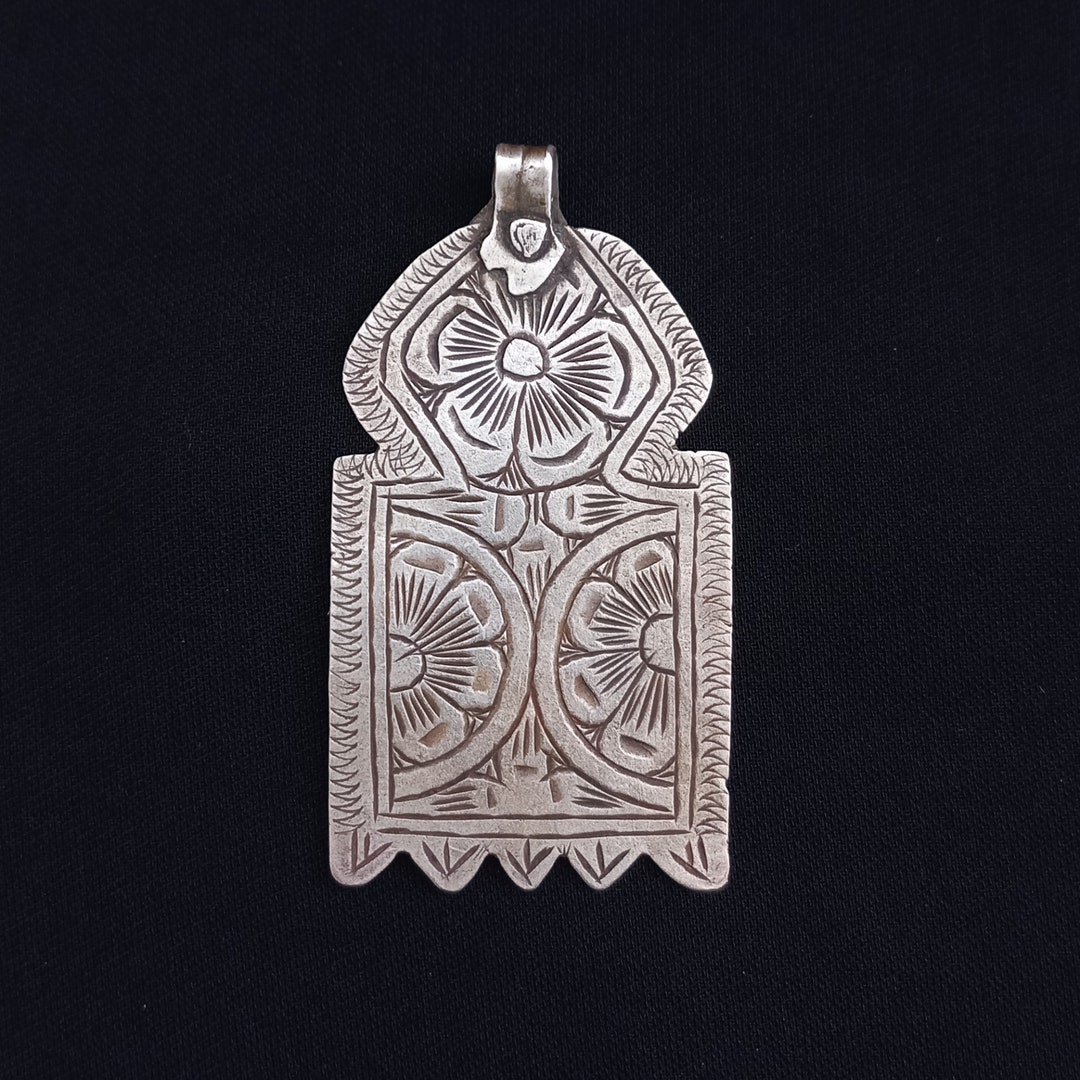 Ancient Silver Berber Pendant khamsa From MOROCCO. Antique - Etsy