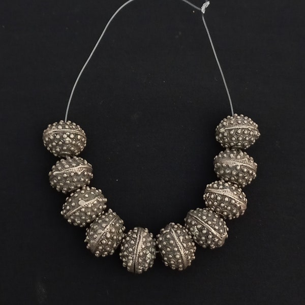 Antique Silver Beads - Etsy