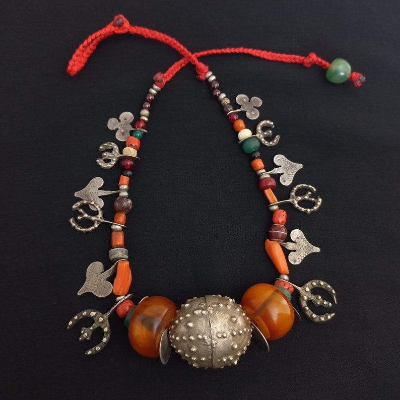 Ancient Silver Berber Necklace From Southern Morocco. Antique Berber ...