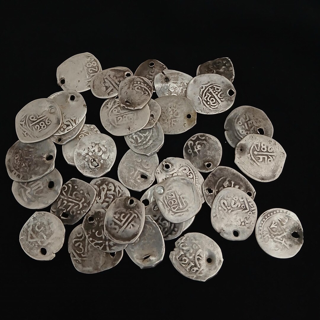 Very Old 37 Silver Coins From Morocco. Antique Silver Coins - Etsy