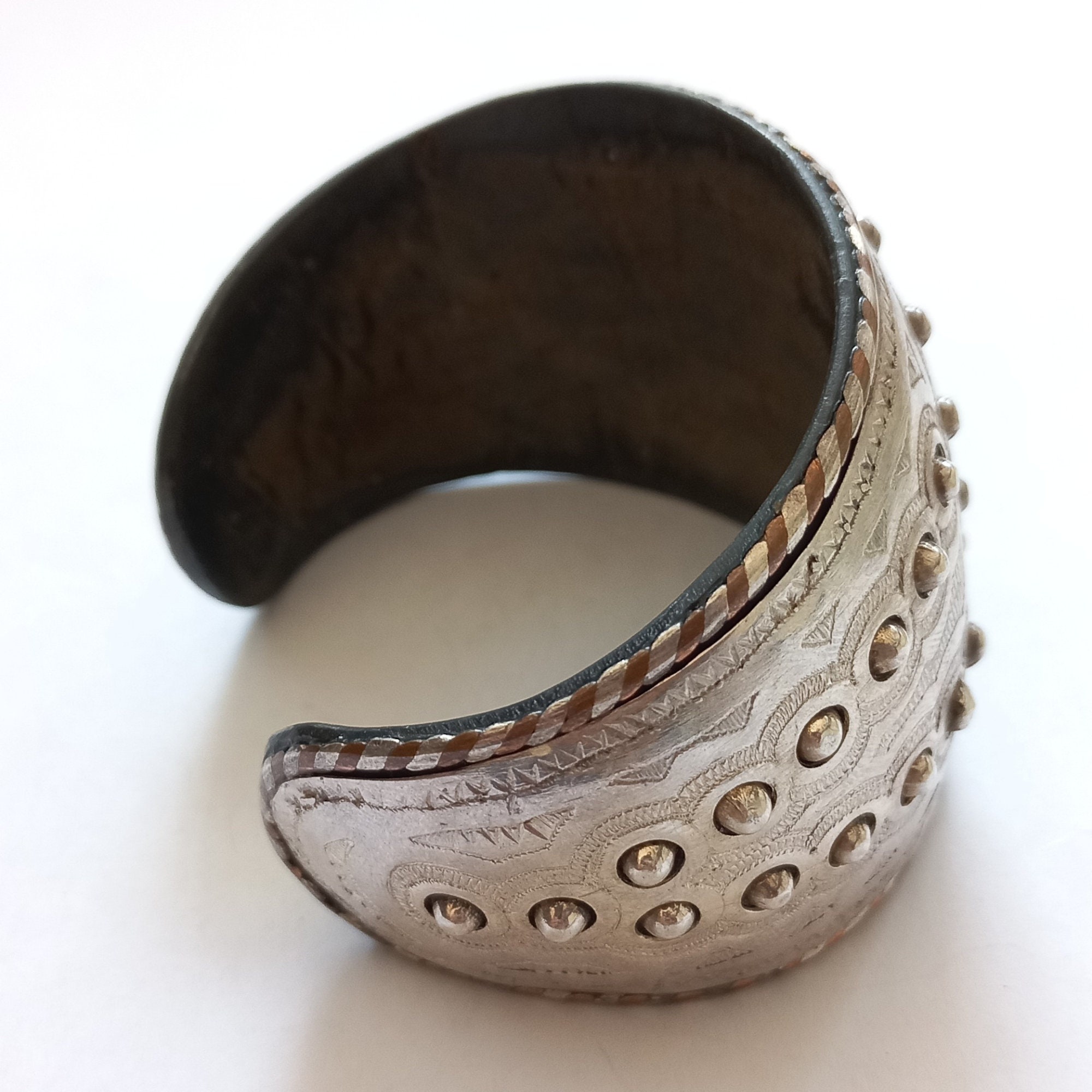 MAURITANIAN Old Silver Bracelet. Silver-coated Bracelet. Antique Beber ...
