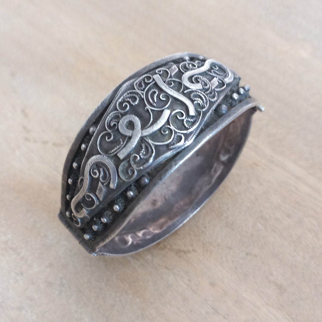 Very Old Silver Bracelet With Stamp From Algeria. Antique Silver ...