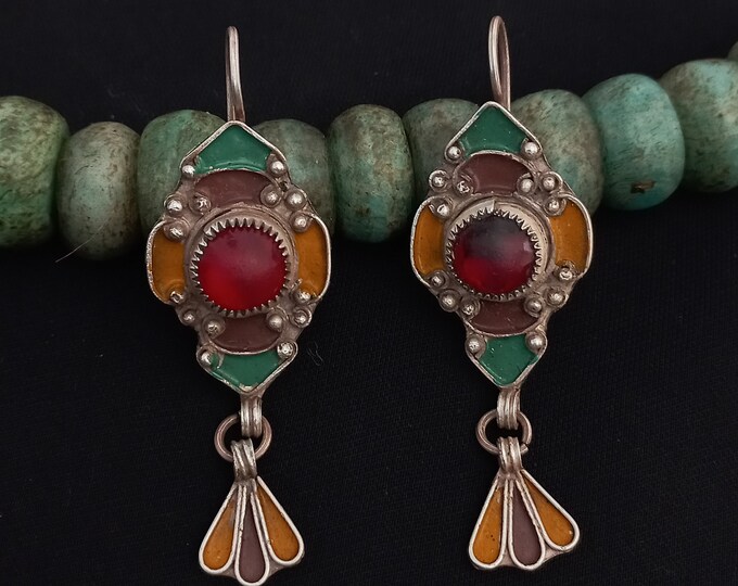 Ancient Silver Berber Earring From Southern Morocco. Antique Berber ...