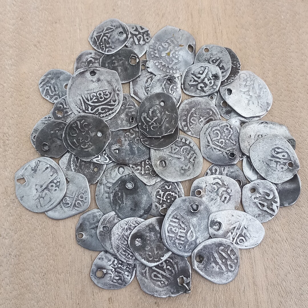 Very Old 53 Silver Coins From Morocco. Antique Silver Coins - Etsy