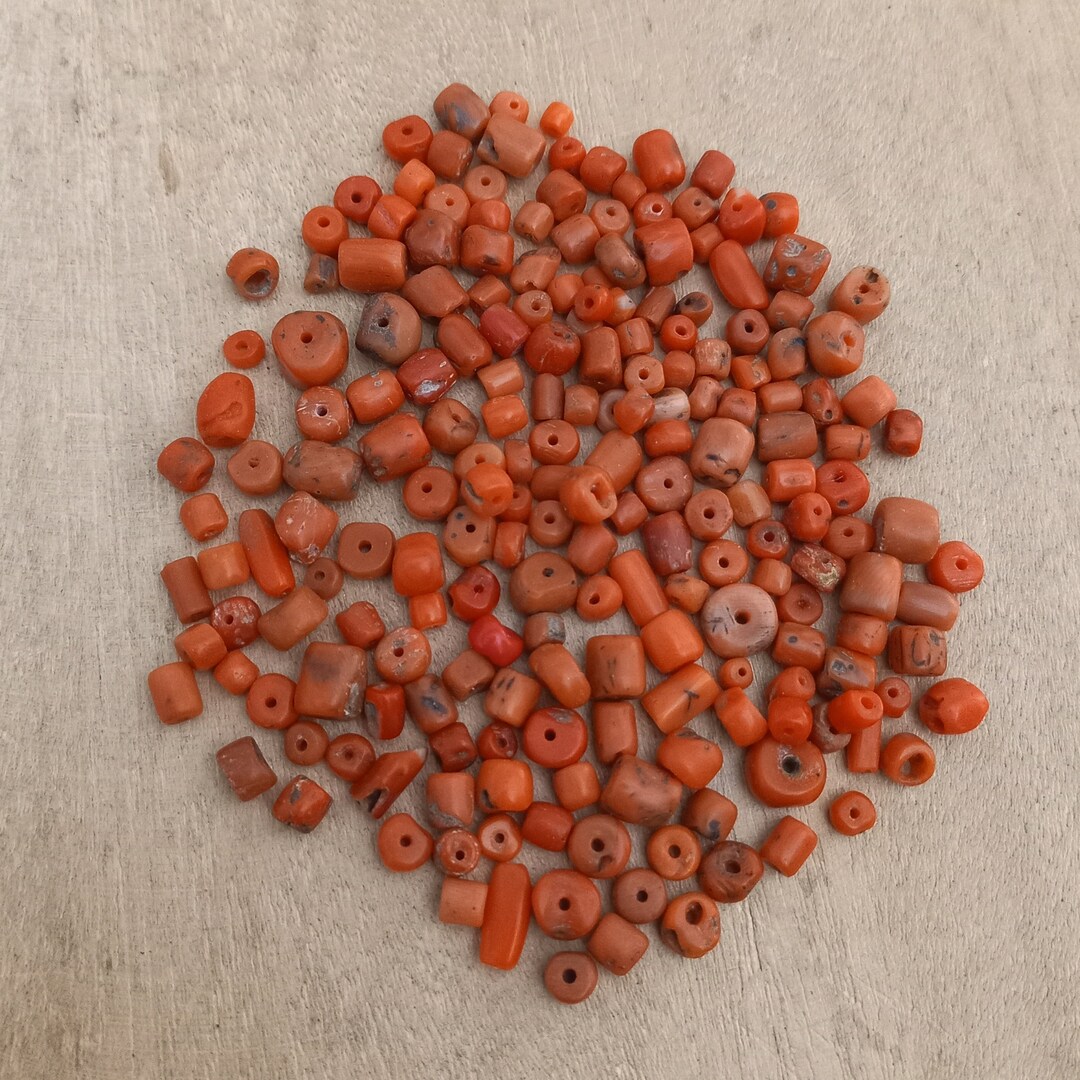 Antique Real Natural Coral From Morocco. Ancient Coral Beads - Etsy