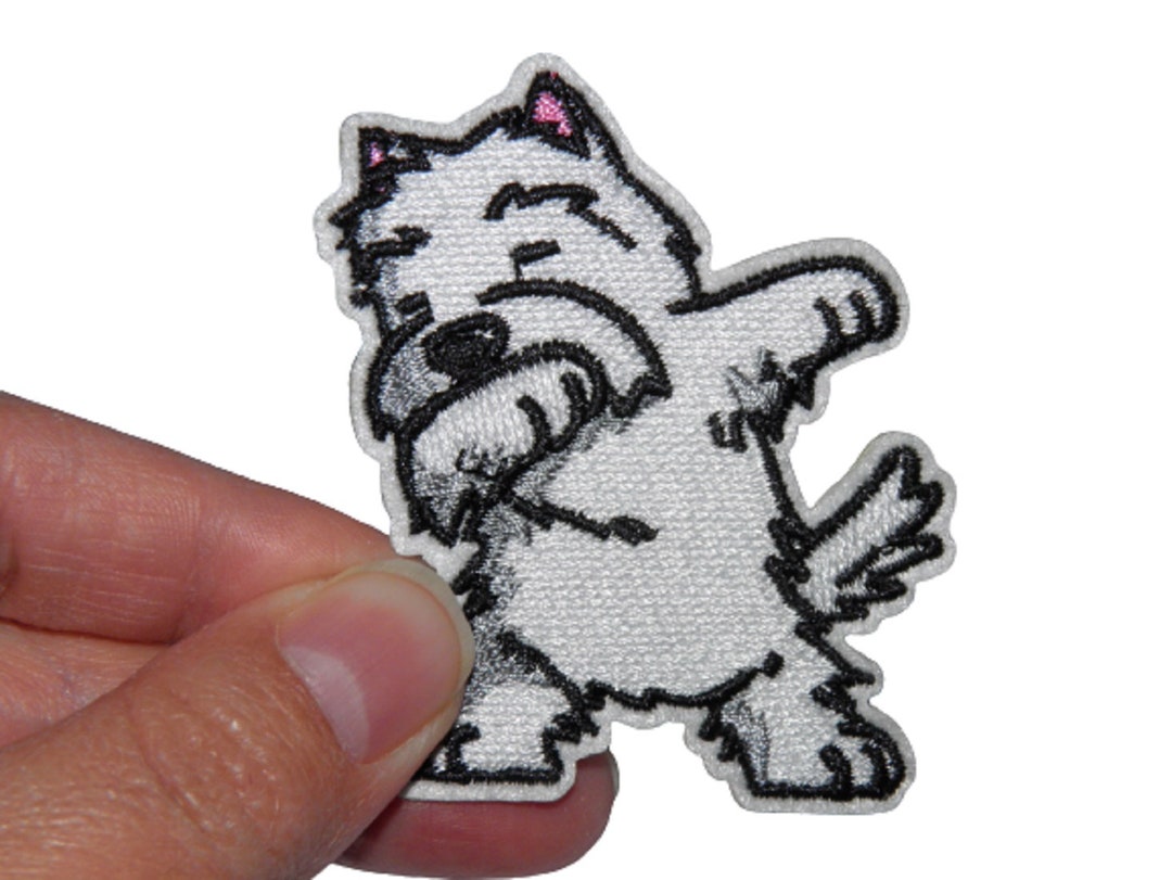 Reinforcement Dog Dab Patch Embroidered Iron-on Patch - Etsy
