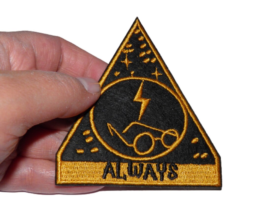 Patch Symbol Deathly Hallows Reinforcement Iron-on Embroidered Crest - Etsy