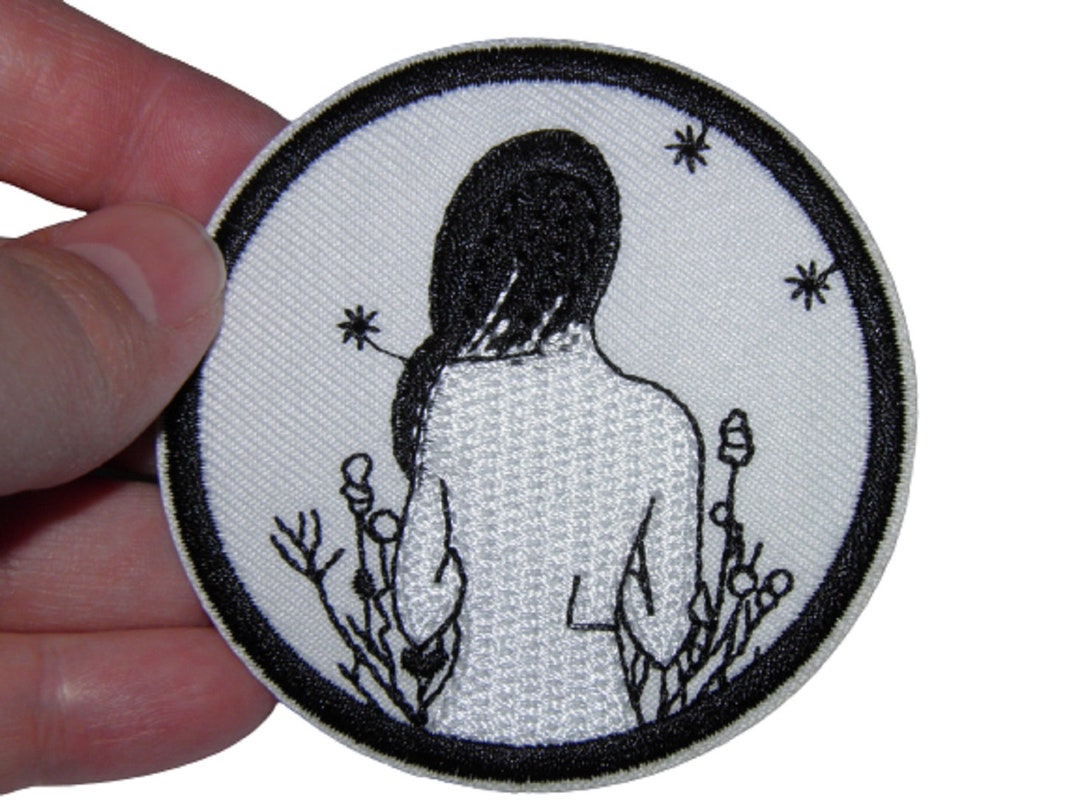 Patch Woman Backless Reinforcement Badge Embroidered Thermo-adhesive - Etsy