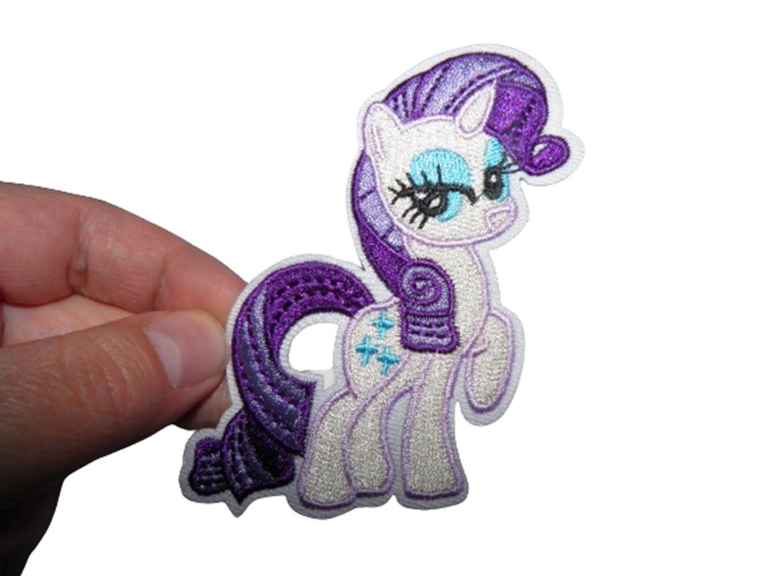 Rarity Purple Pony Patch Reinforcement Iron-on Embroidered Badge - Etsy