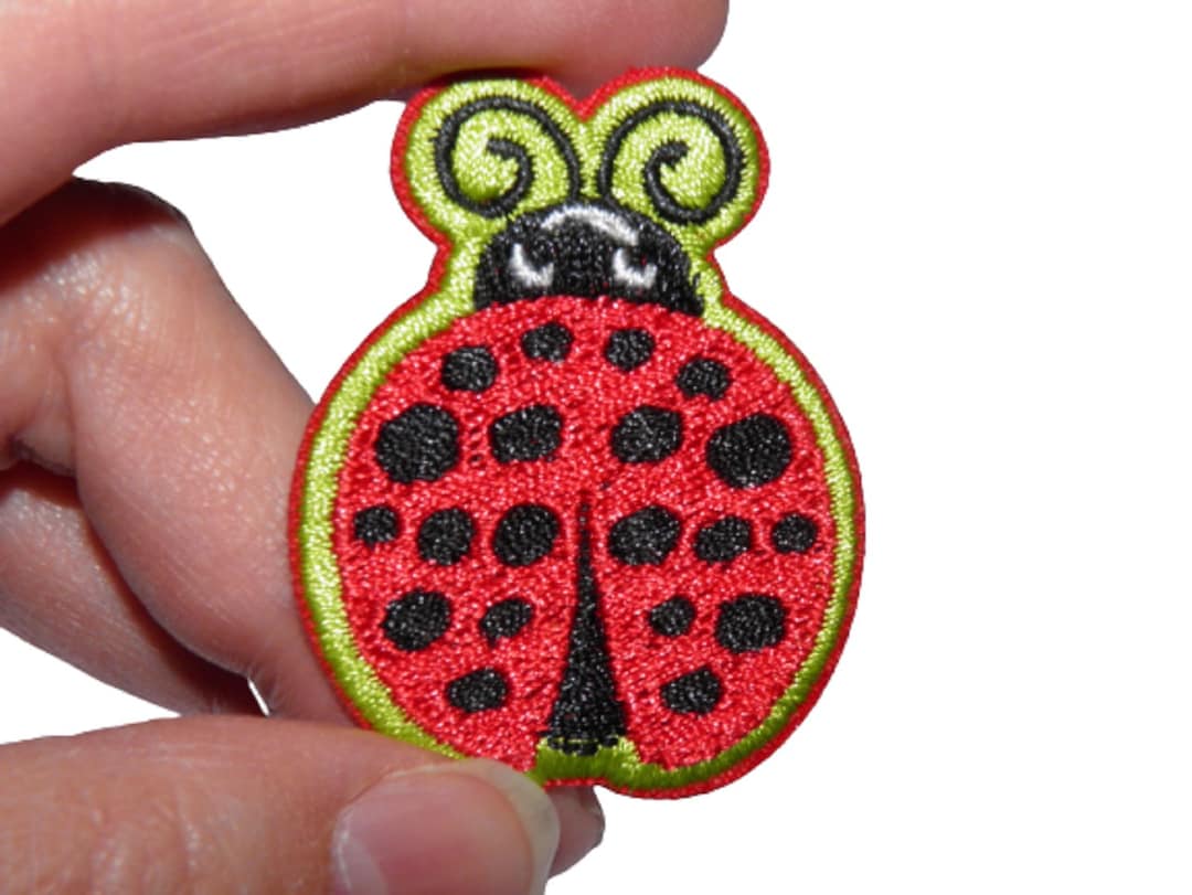 Ladybug Patch Reinforcement Embroidered Iron-on Badge - Etsy