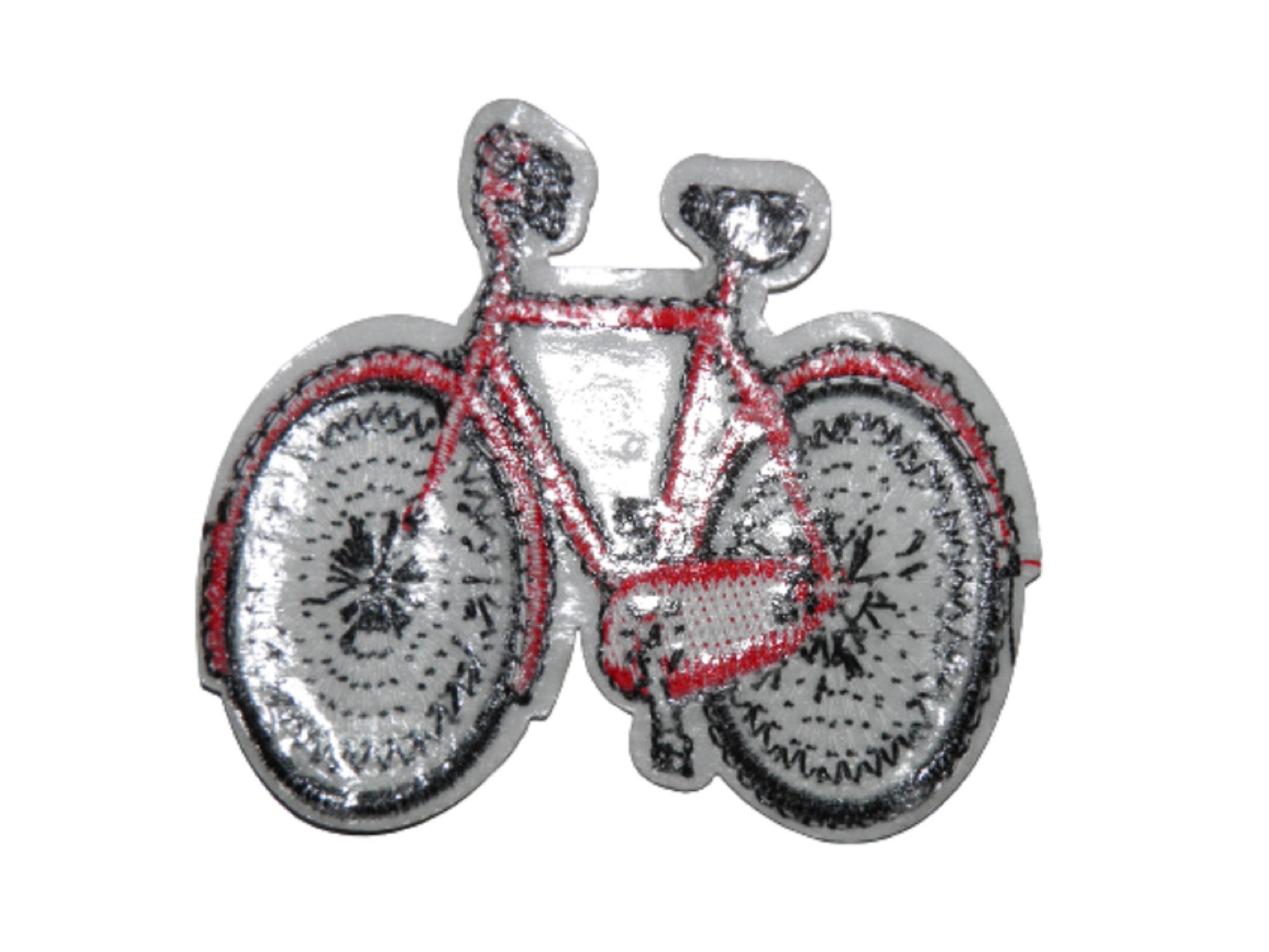 Patch Vélo rouge Renfort Écusson brodé thermocollant - Etsy France