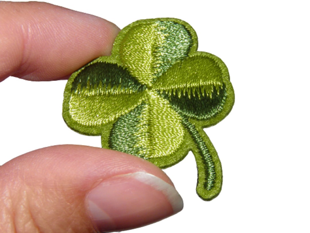 4-leaf Clover Patch Reinforcement Embroidered Iron-on Patch - Etsy