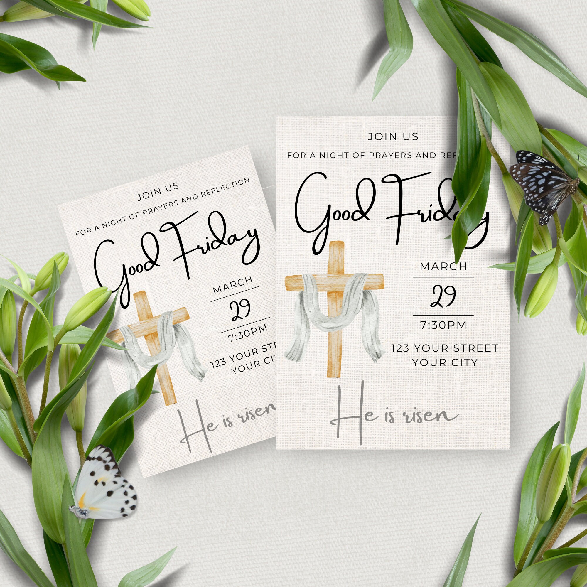 Good Friday Invitation | Prayers Invitation | Reflection Invitation ...