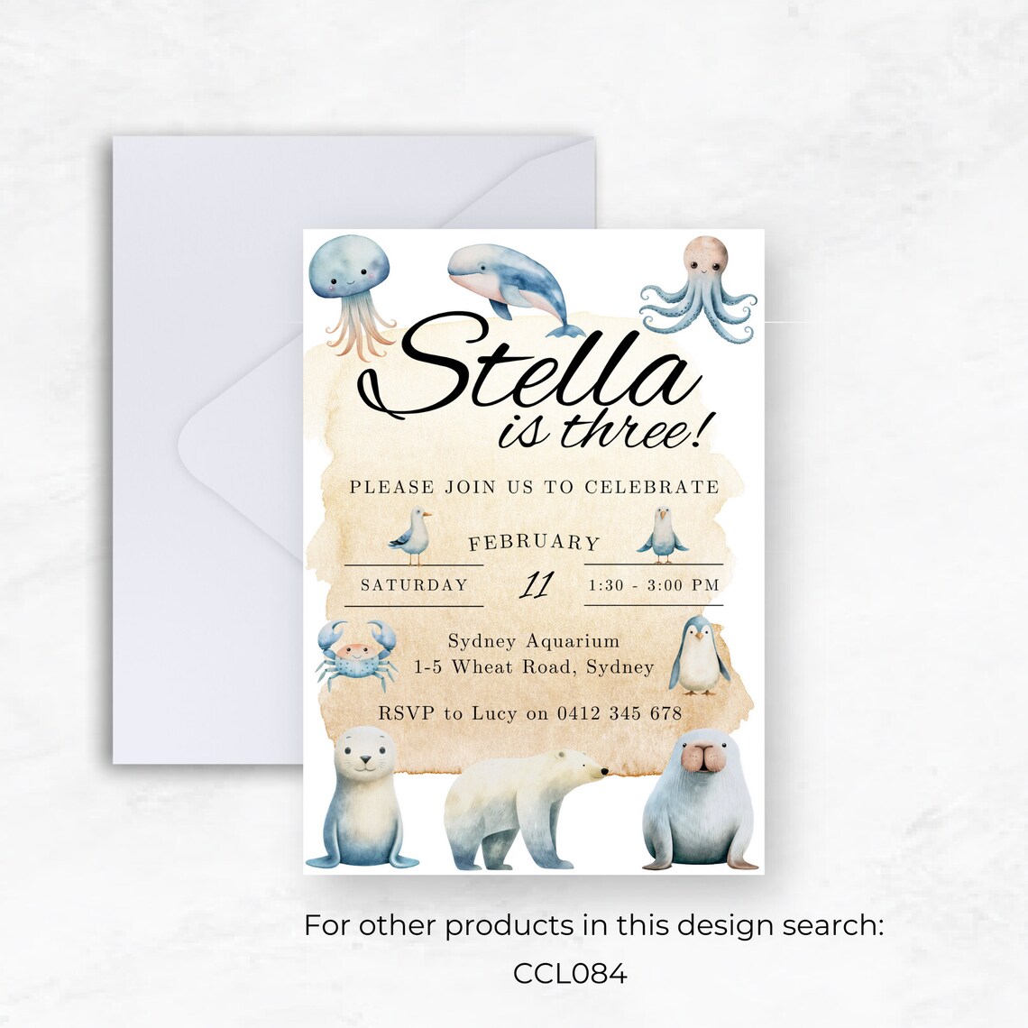 Arctic Animals Birthday Invitation | Winter Wonderland Invitation ...