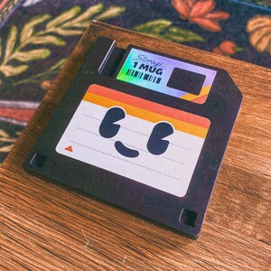 Retro Floppy Disk Handmade Jesmonite Coaster Nostalgic Desk Decor - Etsy
