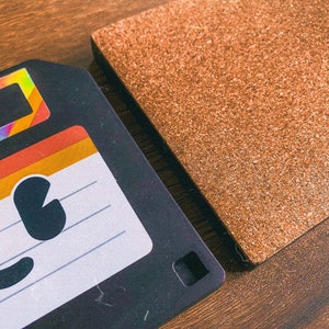 Retro Floppy Disk Handmade Jesmonite Coaster Nostalgic Desk Decor - Etsy