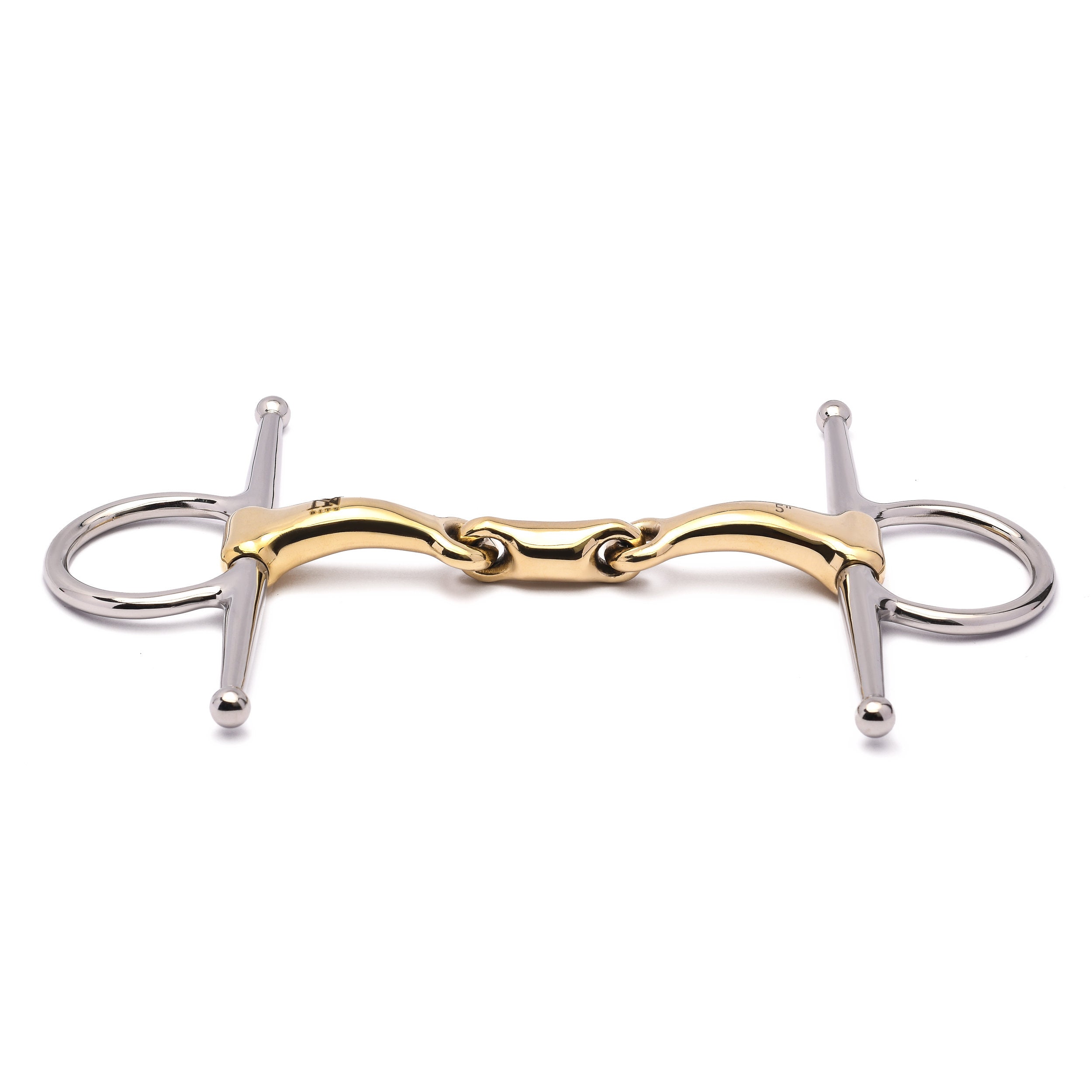 NY TACK 5" Full Cheek German Silver Snaffle Jointed Lozenge Snaffle ...