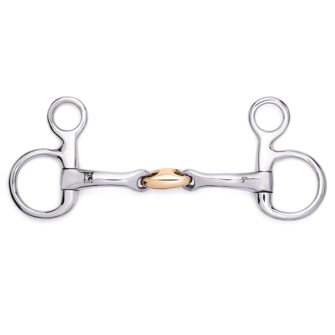 NY TACK 5" Baucher Snaffle Copper Lozenge Jointed Snaffle Horse Bit - Etsy