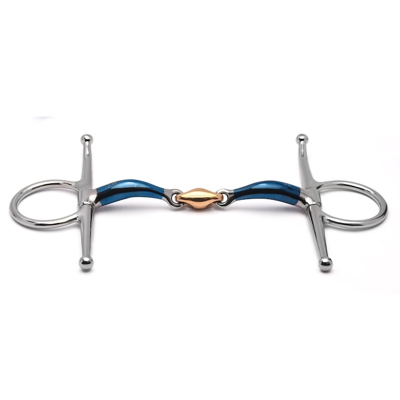 NY TACK 5" Full Cheek Sweet Iron Snaffle Copper Jointed Lozenge Bit - Etsy