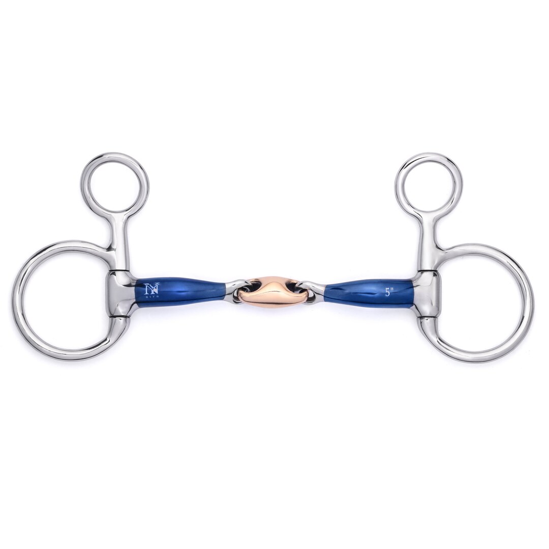 NY TACK Baucher Sweet Iron Copper Peanut Lozenge Jointed Snaffle Horse ...