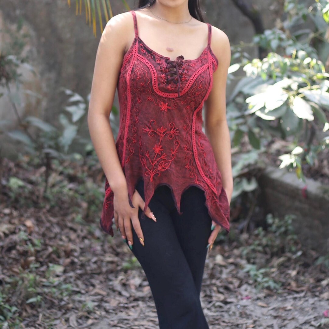 Pixie Top | Gothic Top | Fairy Top | Tie Dye | Boho Top | Witchy Top ...