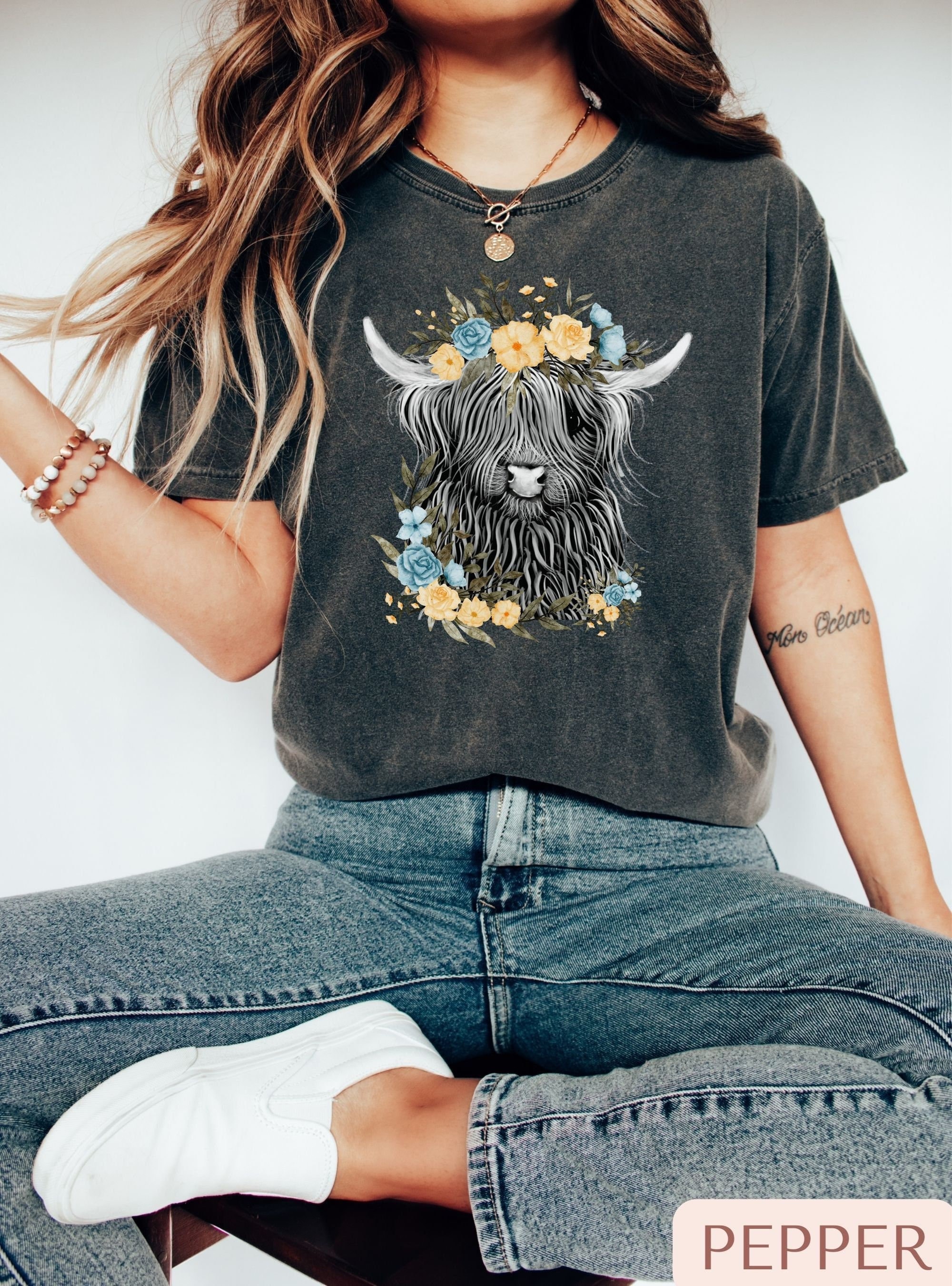 Highland Cows Shirt, Cute Cow Shirt, Heifer Shirt, Western Shirt, Cowgirl Shirt, Cow Gifts for ...