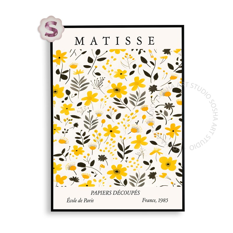 Yellow Matisse Print - Etsy