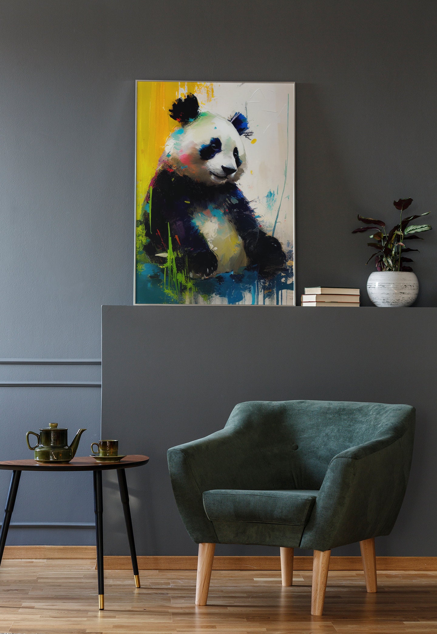 Panda Poster Cute Panda Print for Trendy Nursery Wall Decor - Etsy