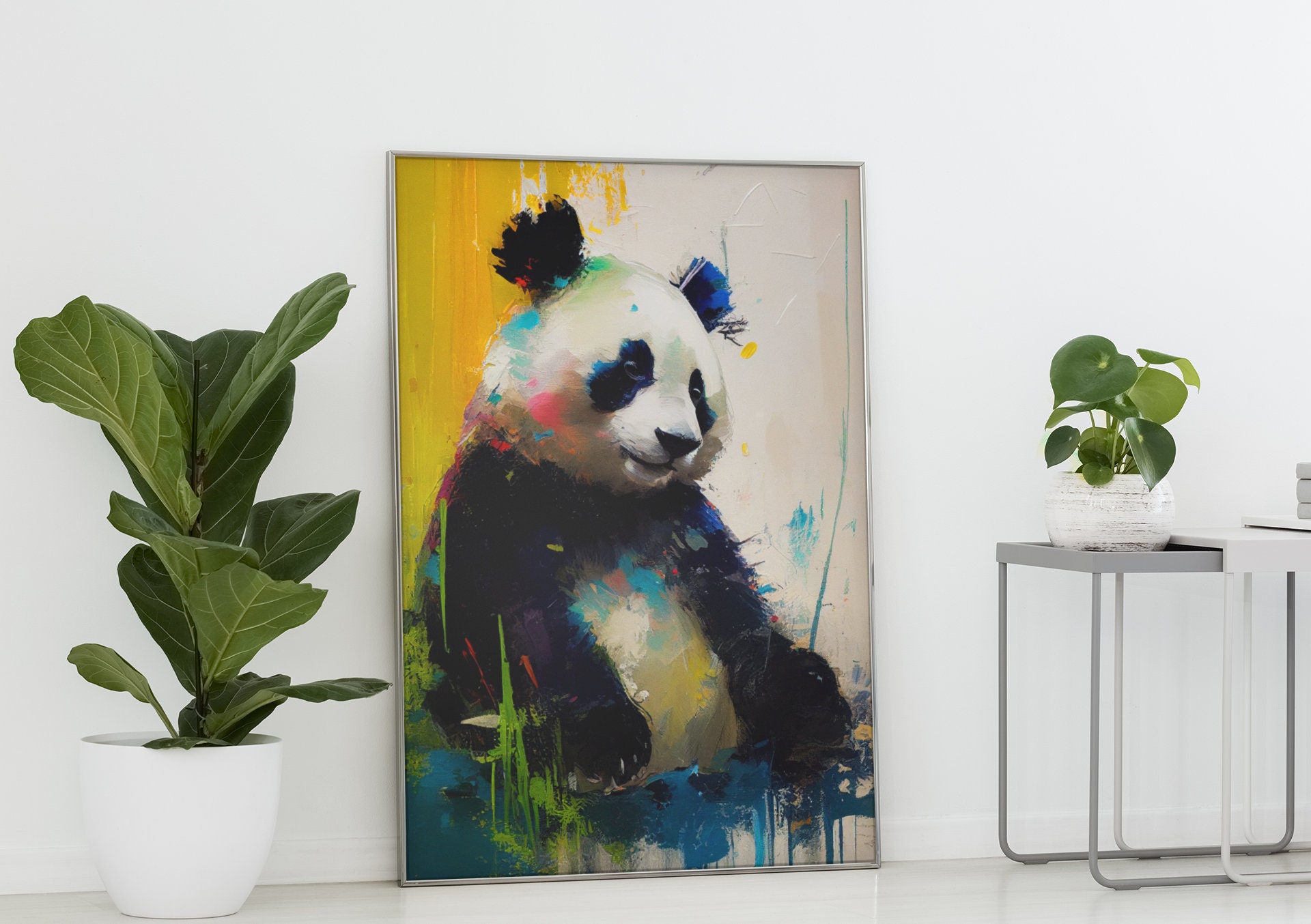 Panda Poster Cute Panda Print for Trendy Nursery Wall Decor - Etsy