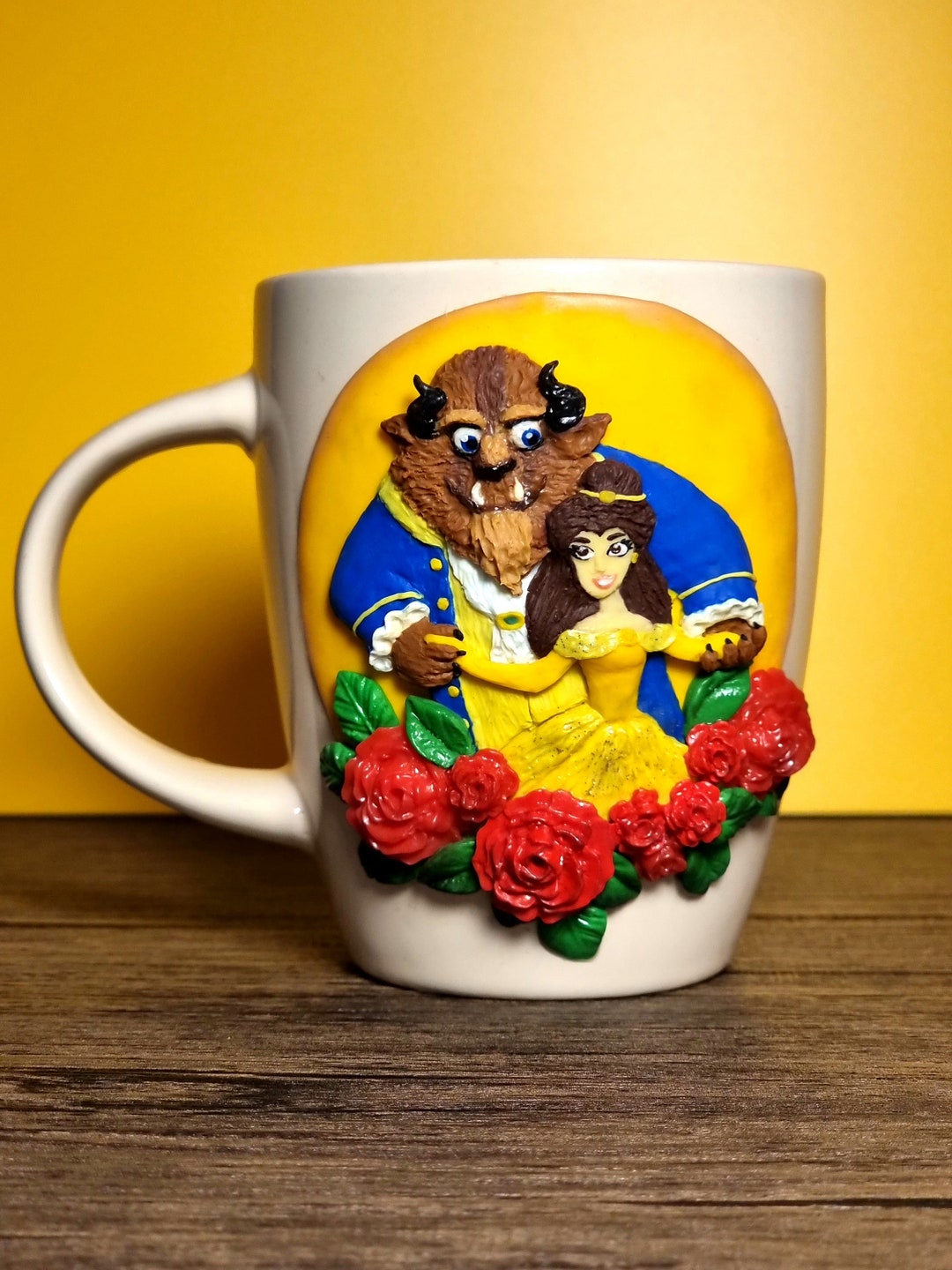 Beauty and the Beast Cup Disney Cups Princess Cup Polymer - Etsy