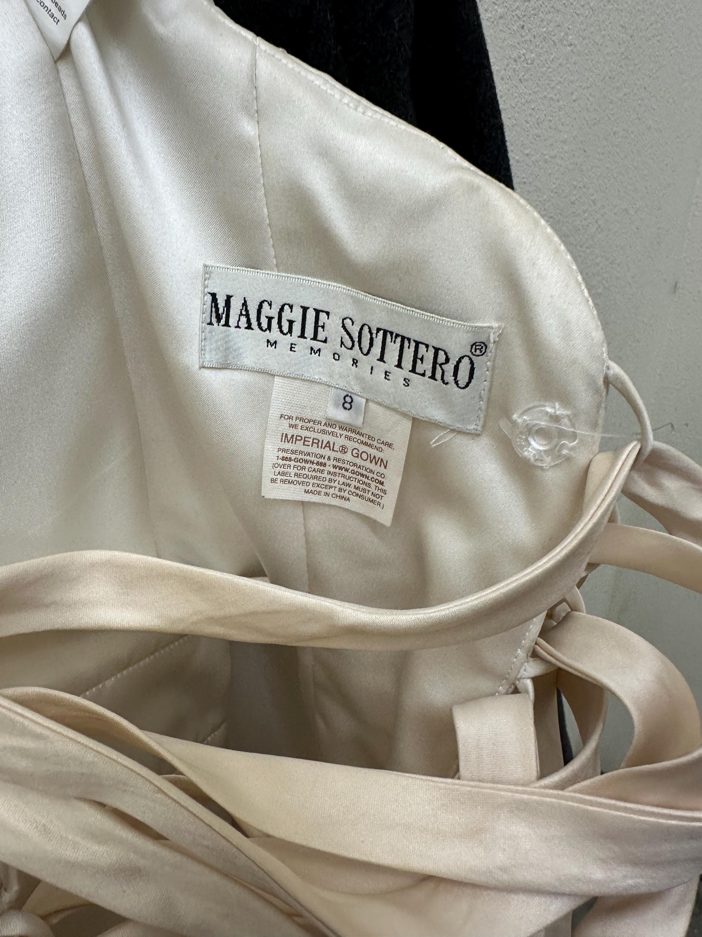 Maggie Sottero Memories Corset Wedding Gown With Bustle New Never Worn - Etsy