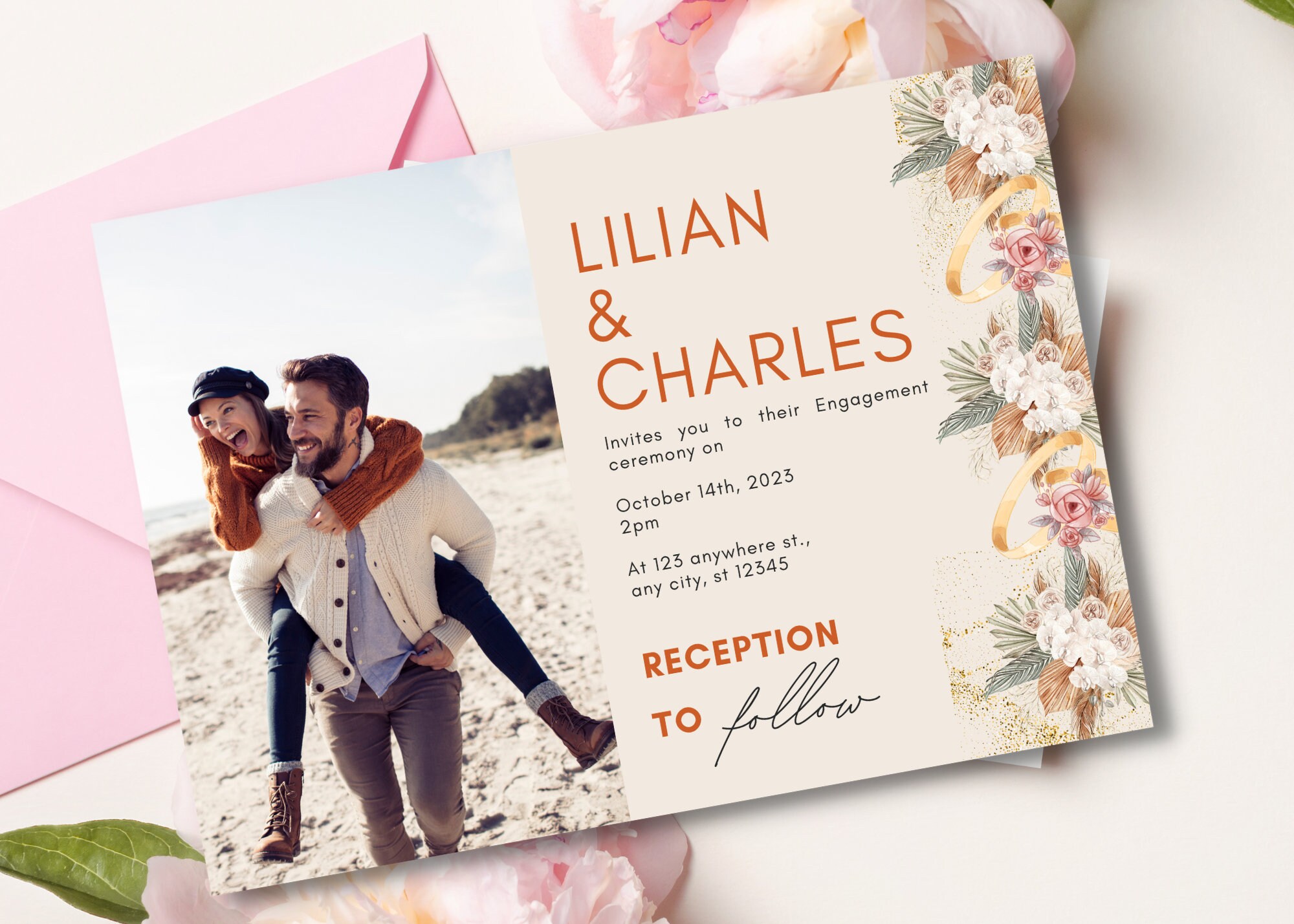 Editable Wedding Card, Invitation Card, Printable Invite Template ...