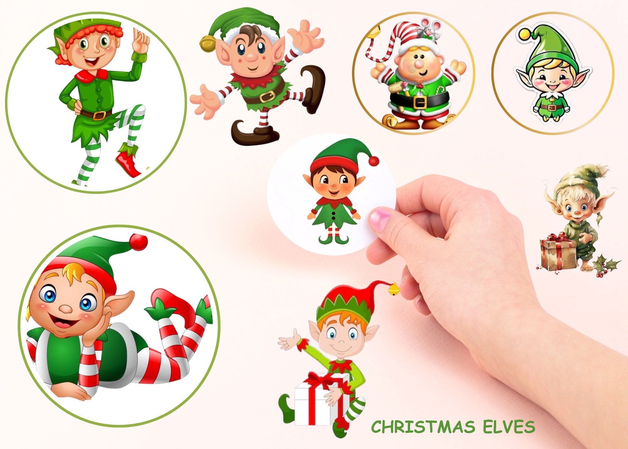 Printable Christmas Stickers, to and From Stickers, Christmas Sticker ...