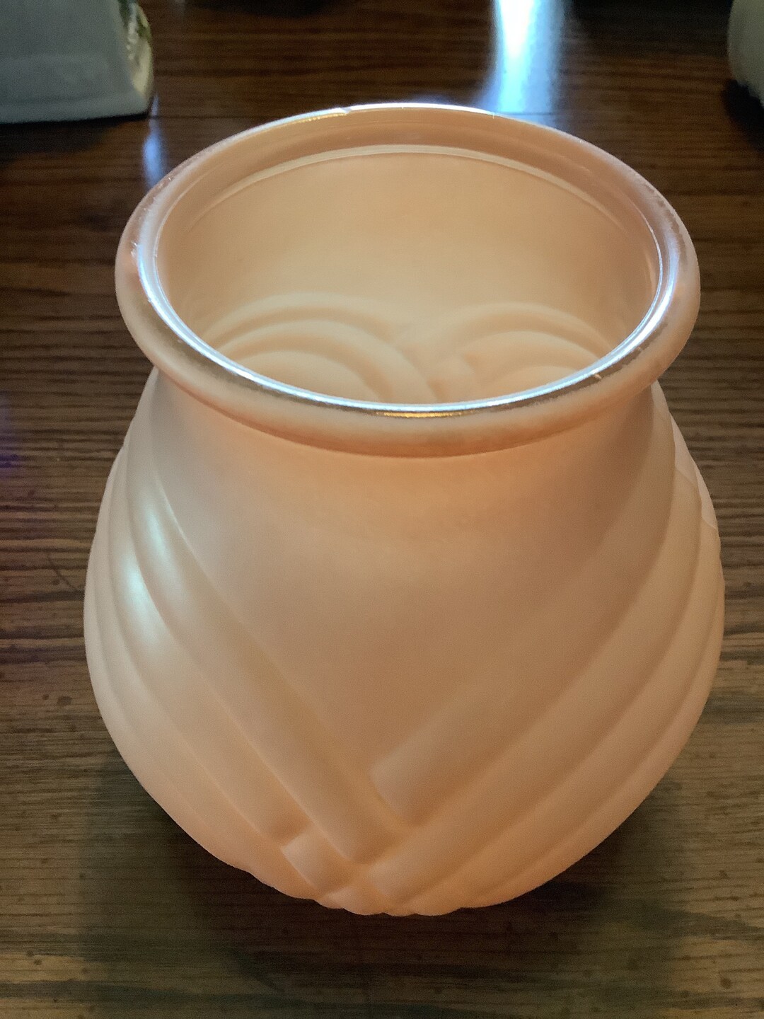 Vintage FTDA Peach Vase - Etsy