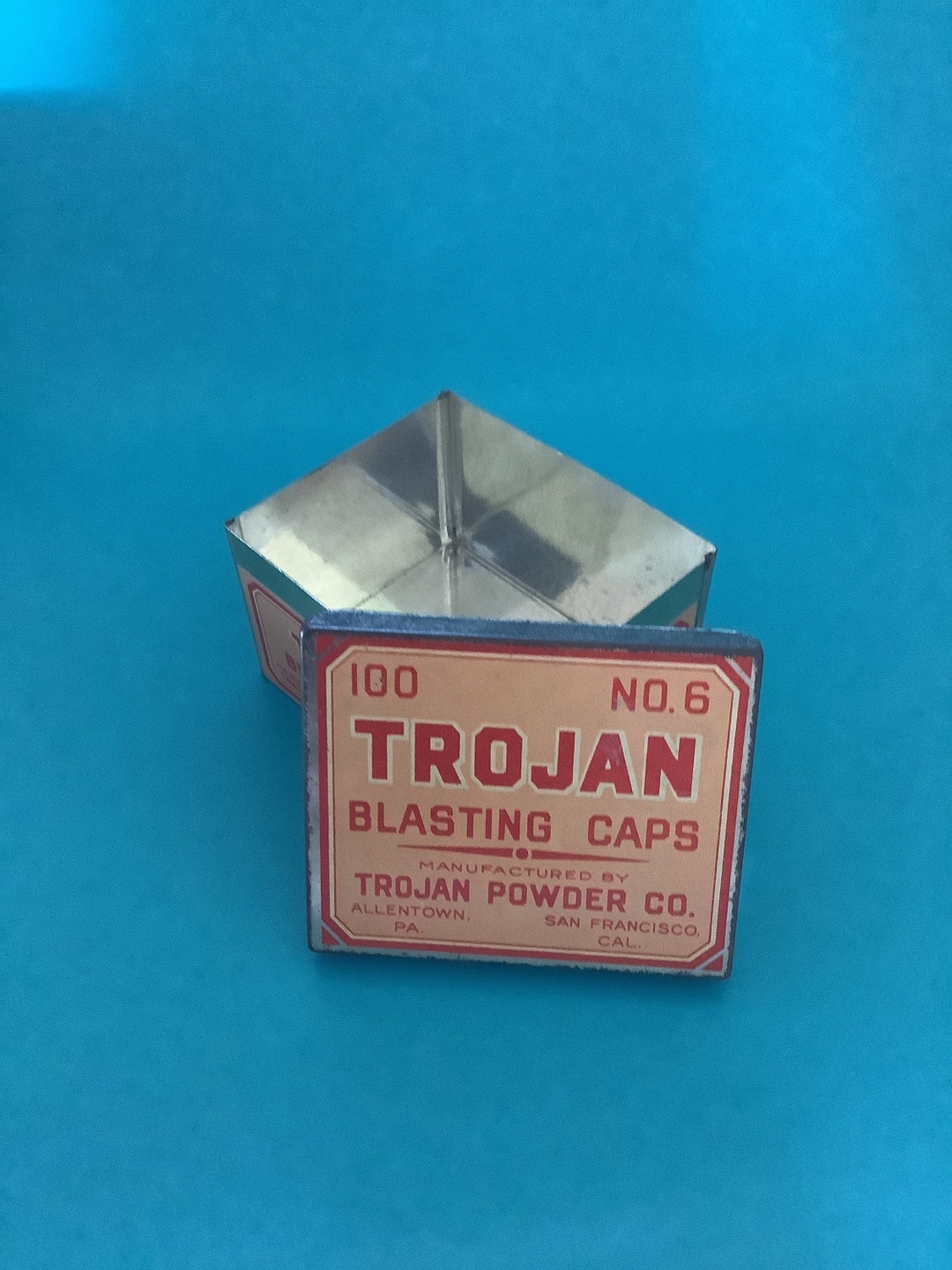 Trojan Blasting Caps Tin - Etsy