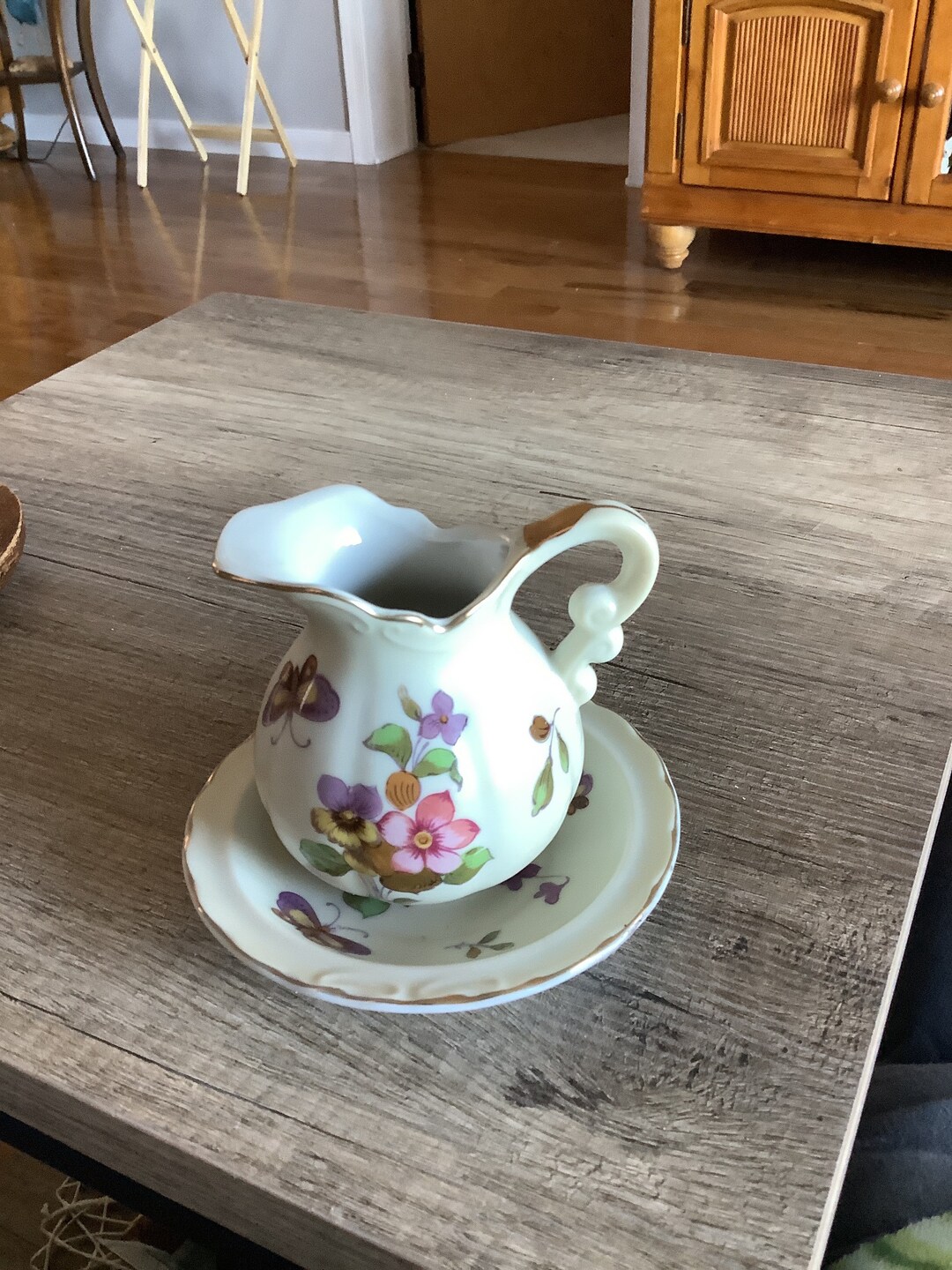 Vintage Mini Lefton Pitcher Basin Bowl - Etsy