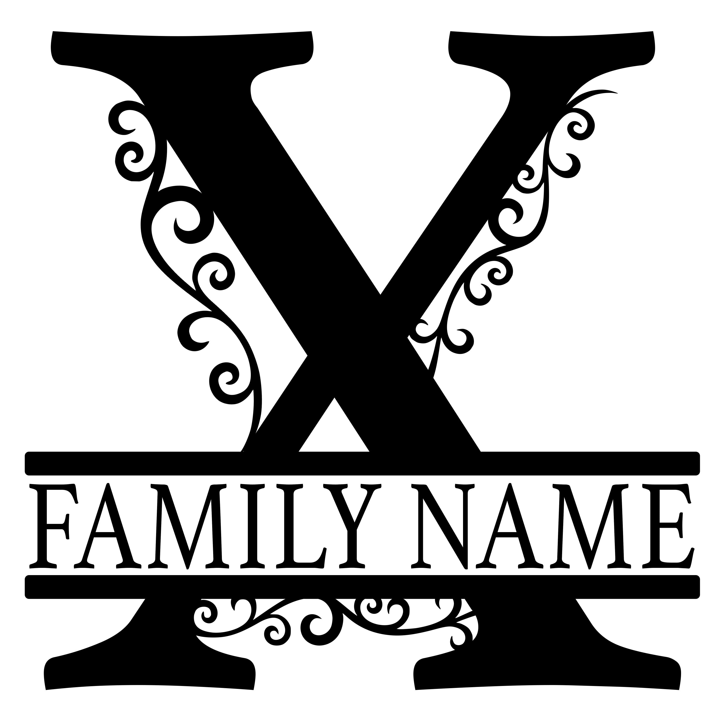 Letter o Family Name SVG Downloadable - Etsy