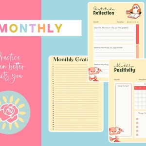 Gratitude Journal Printable - Daily Mindfulness & Happiness Planner ...