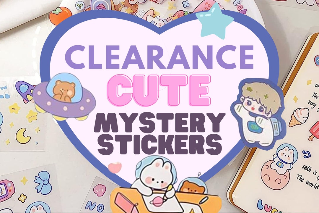 Cute Cartoon Sticker Sheet Bundle - Random Mix of Adorable Sticker ...