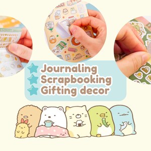 Cute Cartoon Sticker Sheet Bundle - Random Mix of Adorable Japanese ...