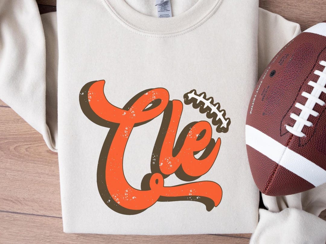 Retro Cleveland Football Sweatshirt, CLE Football Shirt, Gift for ...