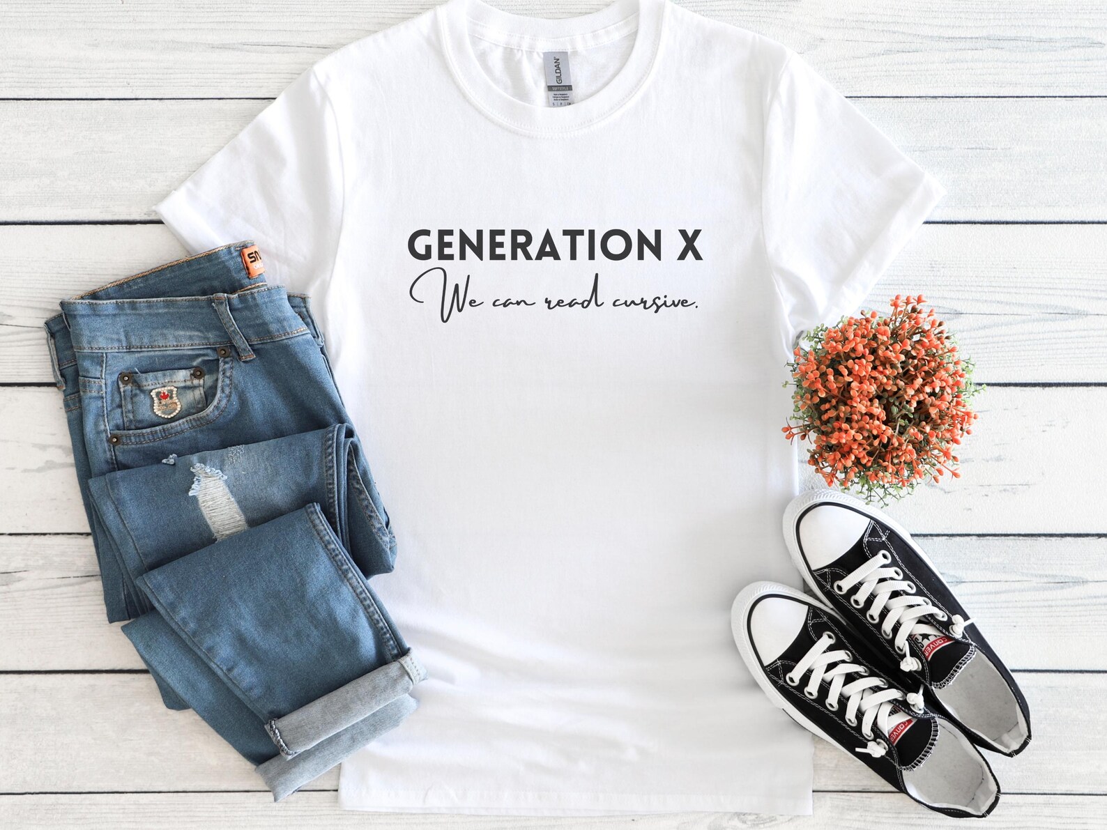 Generation X Shirt - Gen X We Can Read Cursive Tee - Funny Unisex Gift ...
