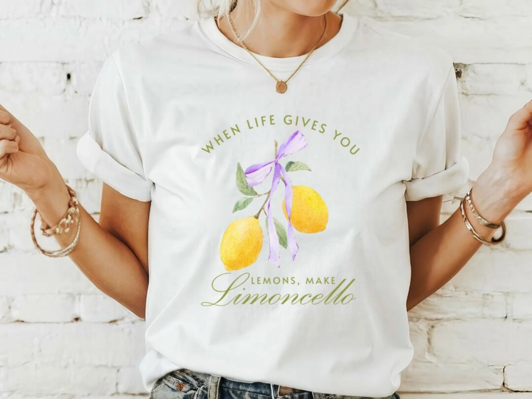 When Life Gives You Lemons Make Limoncello Shirt Coquette Ribbon Lemon ...