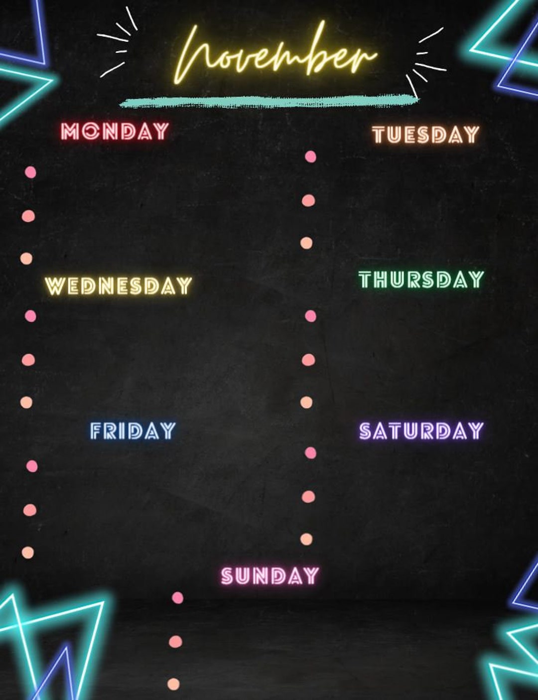 November To-do List Template - Etsy