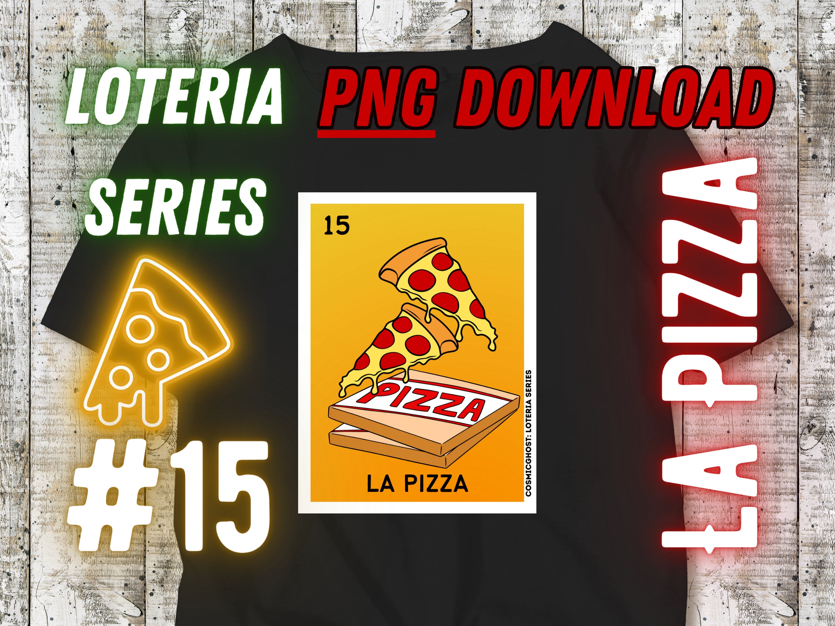 La Pizza - PNG Download - Loteria Series - La Loteria - PNG - Loteria ...