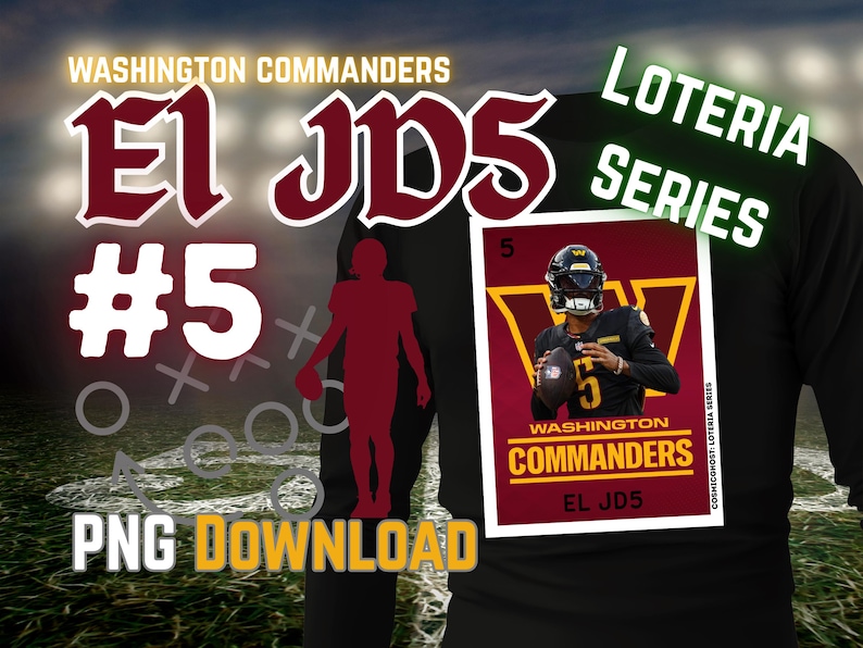 El JD - Commander - Number - Five - PNG - Loteria Series - PNG Download ...