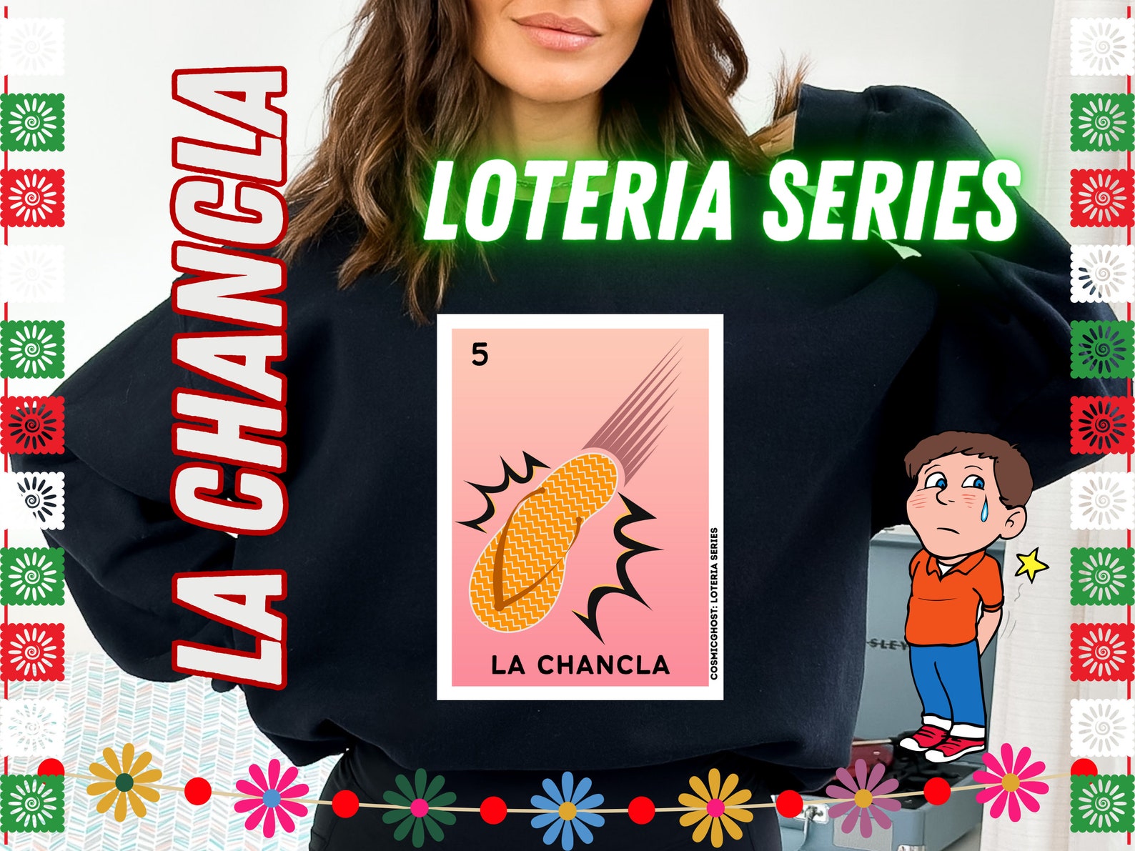 La Loteria La Chancla Loteria Card Design PNG Mexican Bingo La